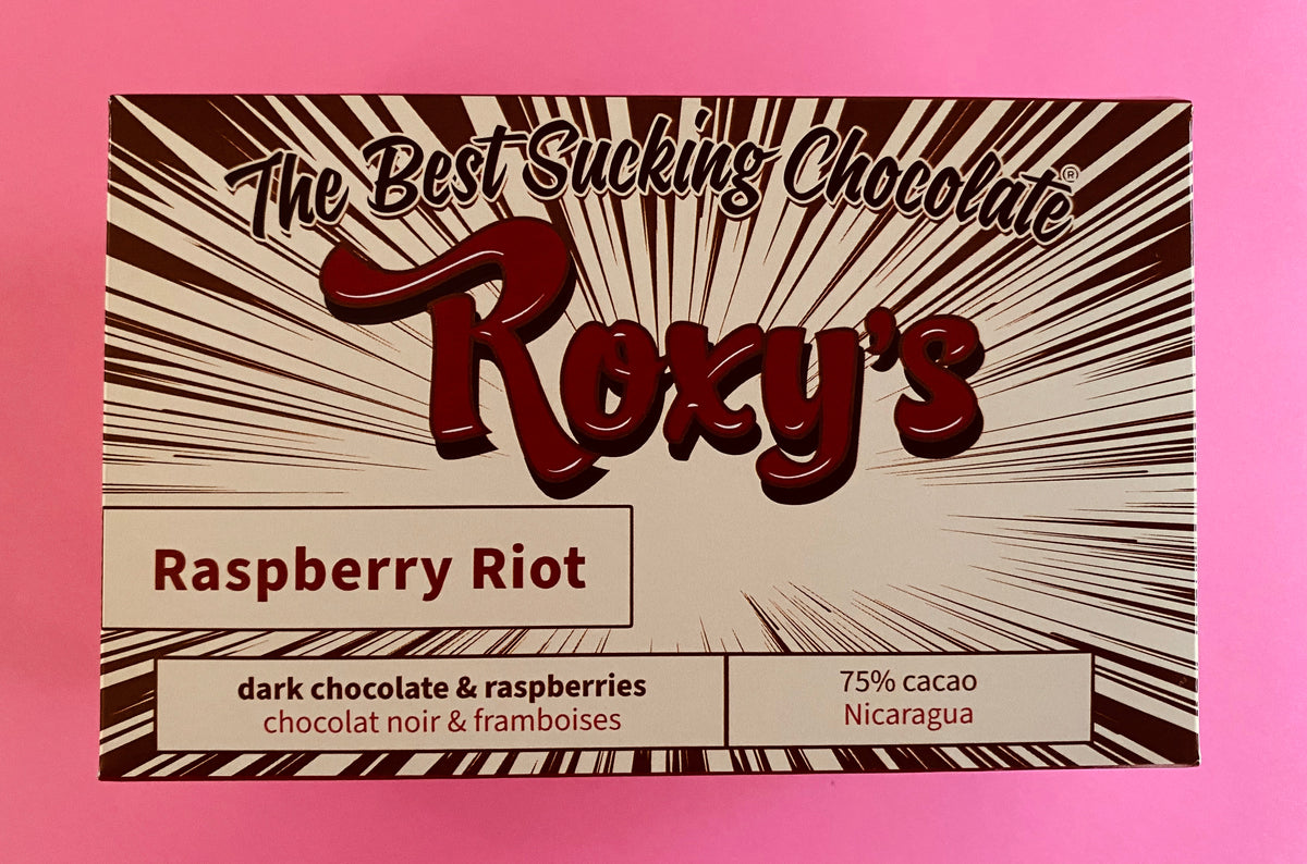 Roxy's Raspberry Riot Chocolate Bar | Roxy's Chocolate